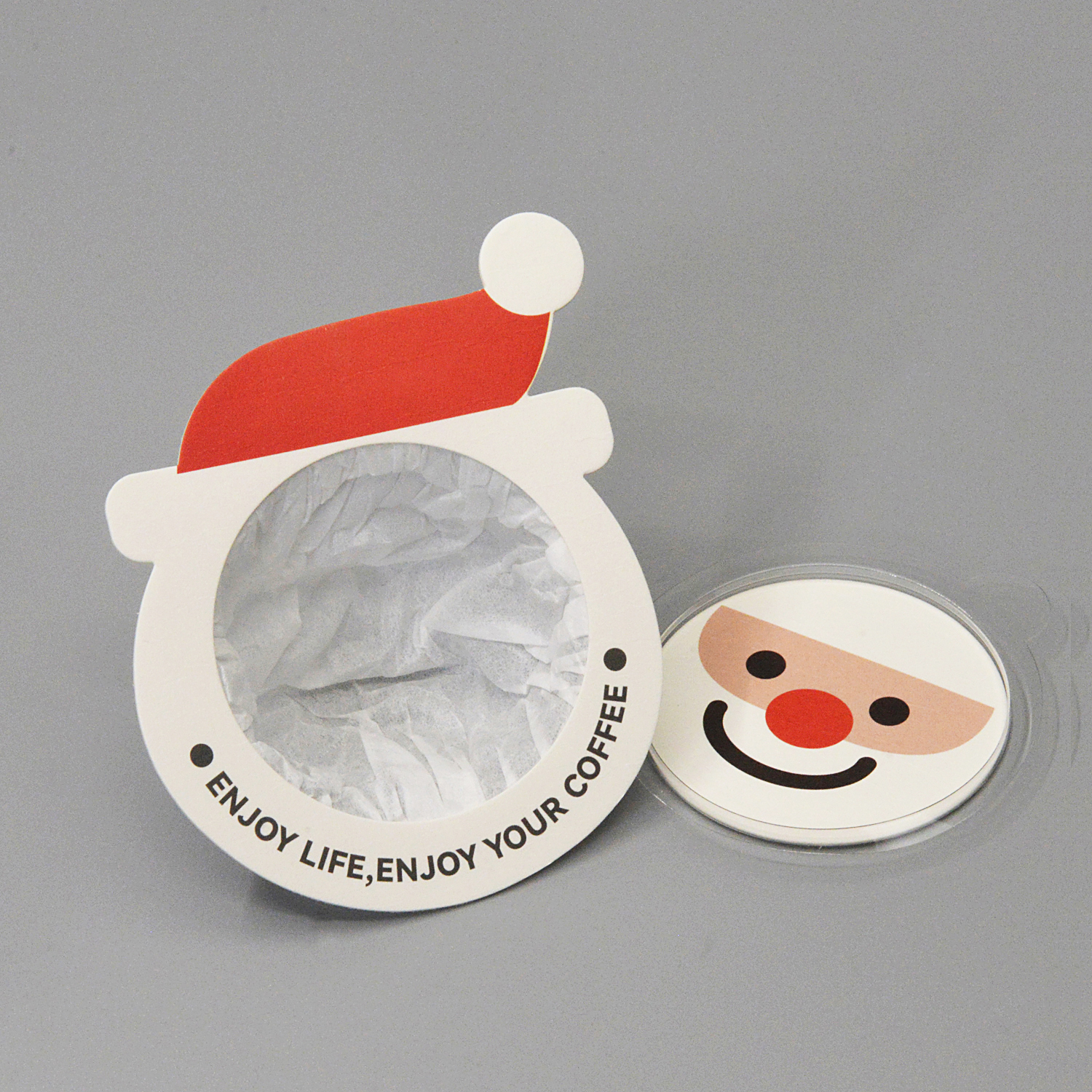 Wholesale Christmas Fedora Eco-friendly Saucer Drip Coffee Filter Bag ...