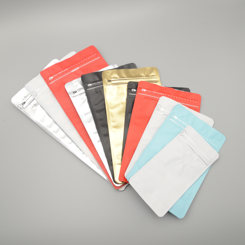 Wholesale Eight-side seal bag with air valvezipper aluminum foil for ...