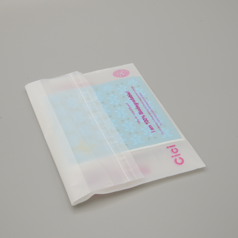 Wholesale Custom printed compostable white/clear plastic self adhesive ...