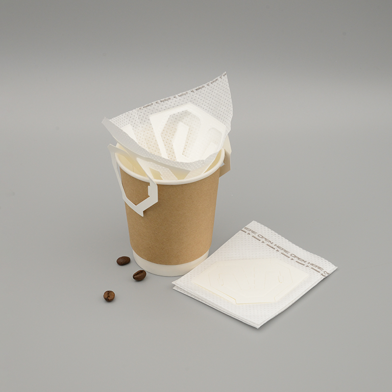 Wholesale 22D hand brewing cone shaped coffee bag with hanging ears ...