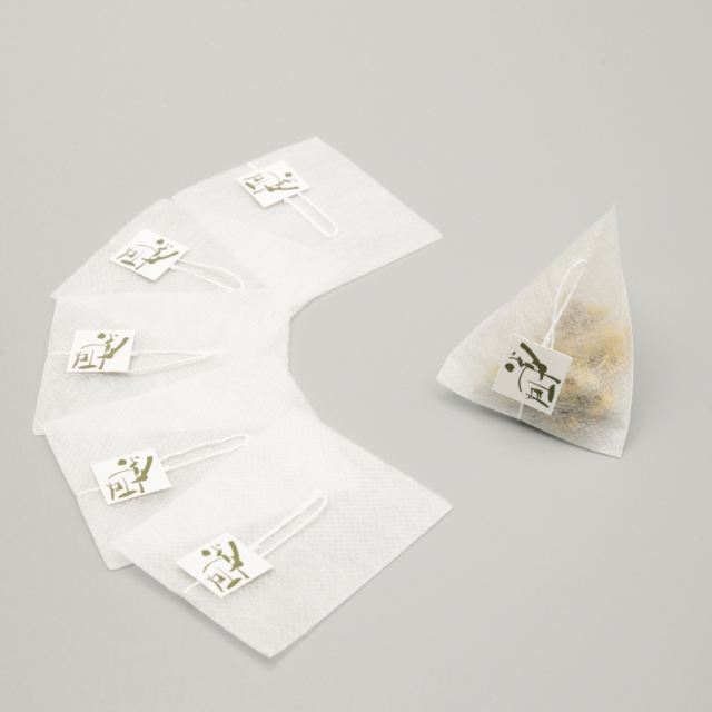 Wholesale Regular style PLA Non-woven teabag with tag Manufacturer and ...